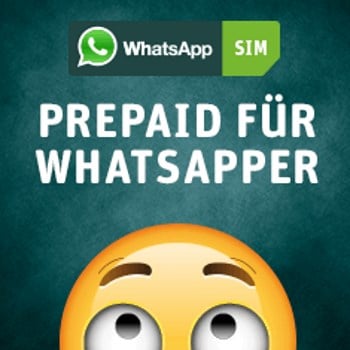 WhatsApp SIM Angebote: Messenger gratis + 15 € Startguthaben