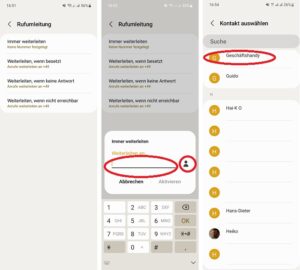 Rufumleitung einrichten und Tastencodes finden