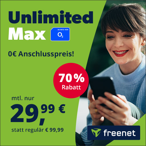 freenet Mobile Unlimited: günstig unbegrenzt surfen