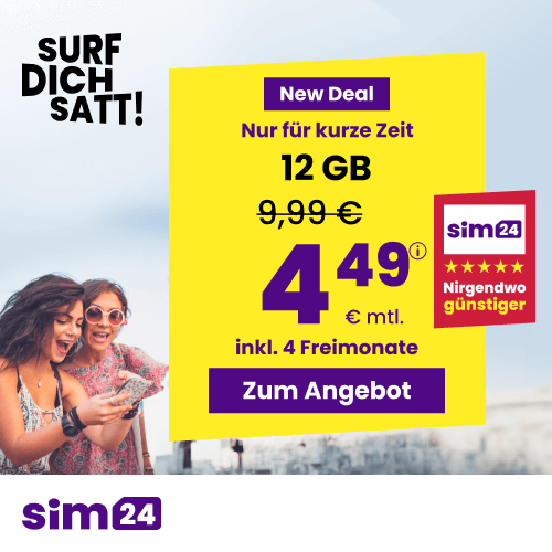 sim24 Tarife im Vergleich: Preisvergleich & Übersicht zum Anbieter