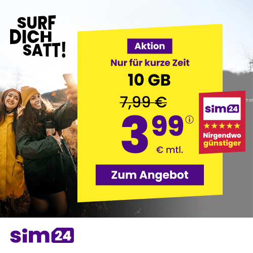 sim24 Tarife im Vergleich: Preisvergleich & Übersicht zum Anbieter