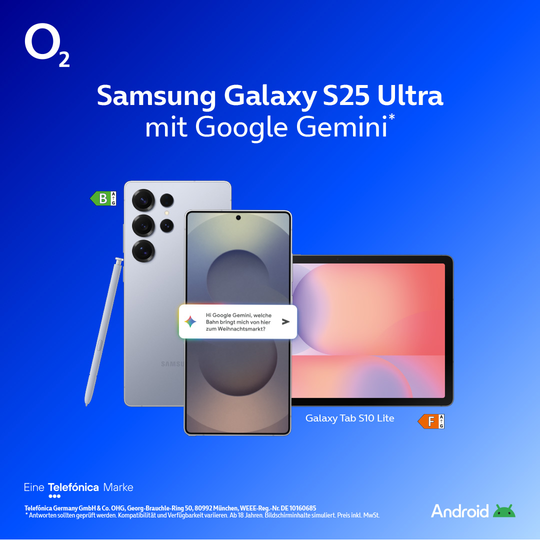 Galaxy S25 Ultra mit Galaxy Tab S10 Lite für 1 Euro!